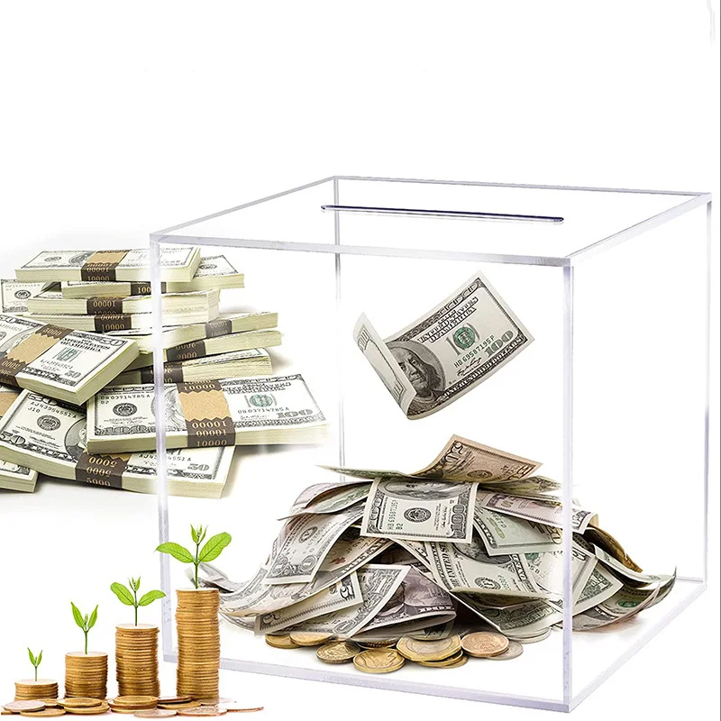 Transparent-Acrylic-Piggy-Bank-Square-Large-Capacity-Money-Saving-Box ...