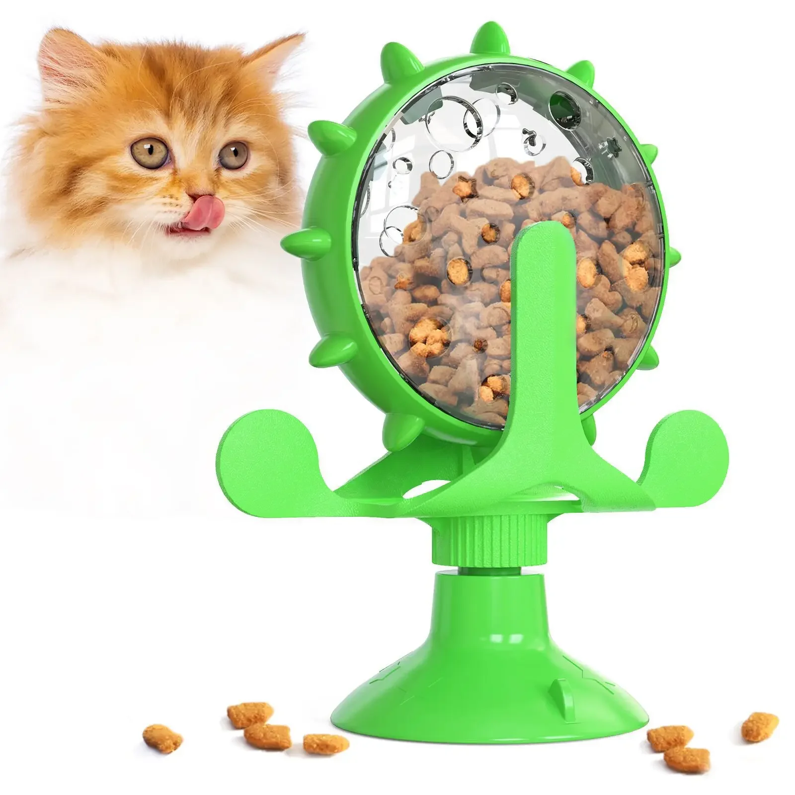 Turntable-Leaking-Food-Cat-Toy-Training-Ball-Exercise-IQ-Cat-Feeder ...