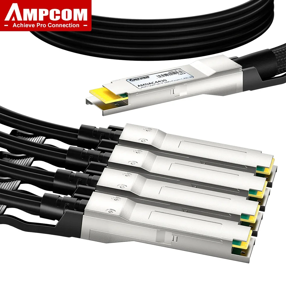 AMPCOM-Passive-Direct-Anexar-Twinax-Copper-Breakout-Cable-DAC-400G-PAM4 ...