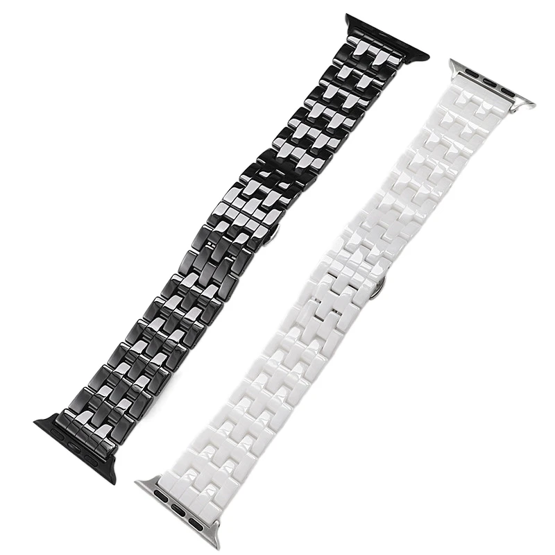 Smooth-And-Bendable-20mm-22mm-Apple-Watch-Strap-Ceramic-Watch-For-38mm ...