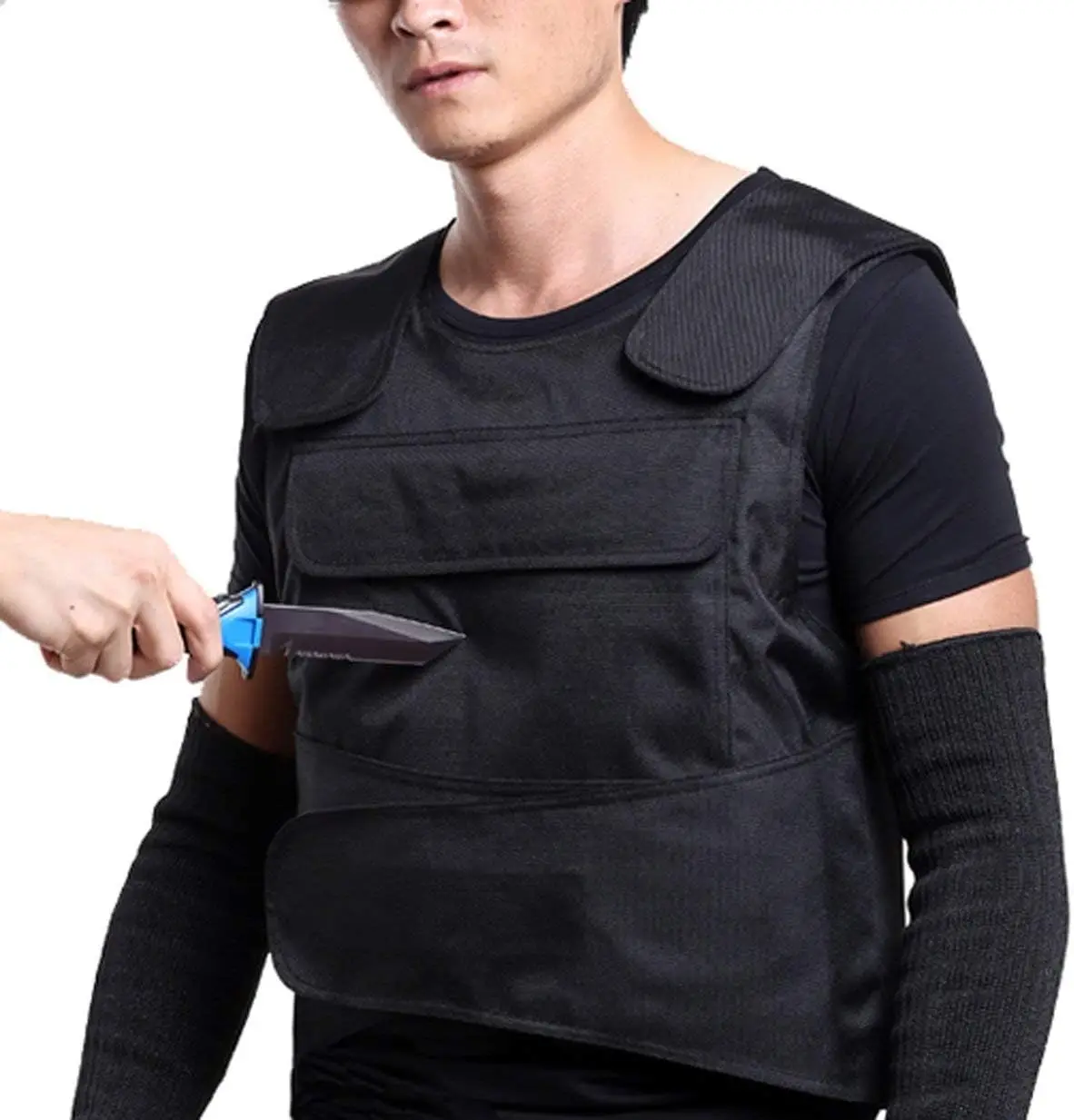 Gilet tactique-gilet de protection anti-balle pour couteau, vêtements ...