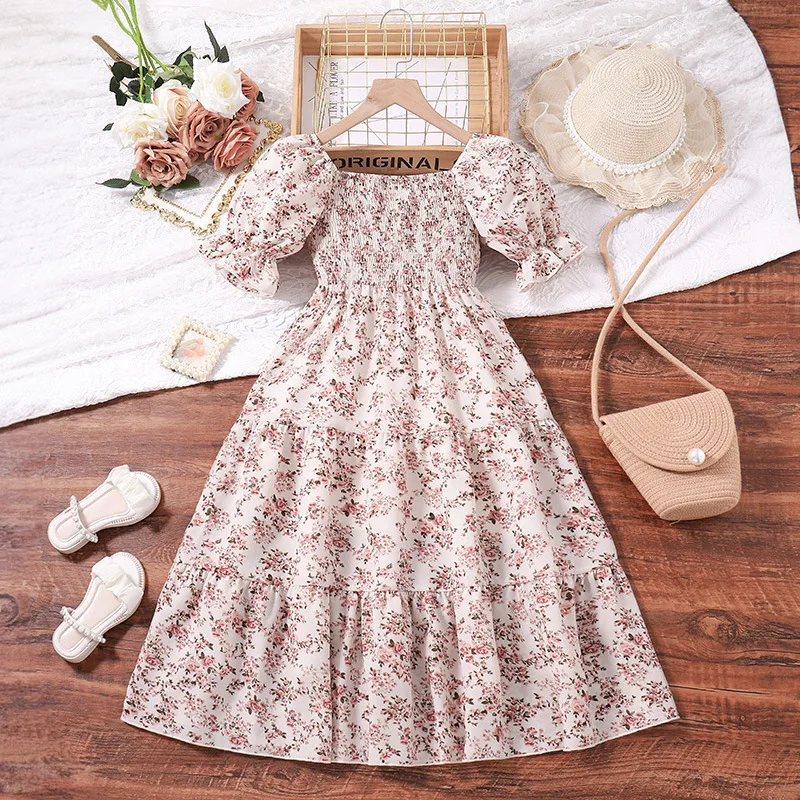 Kids Casual Dress for Girls Clothes 2024 New Summer Children Fashion ...