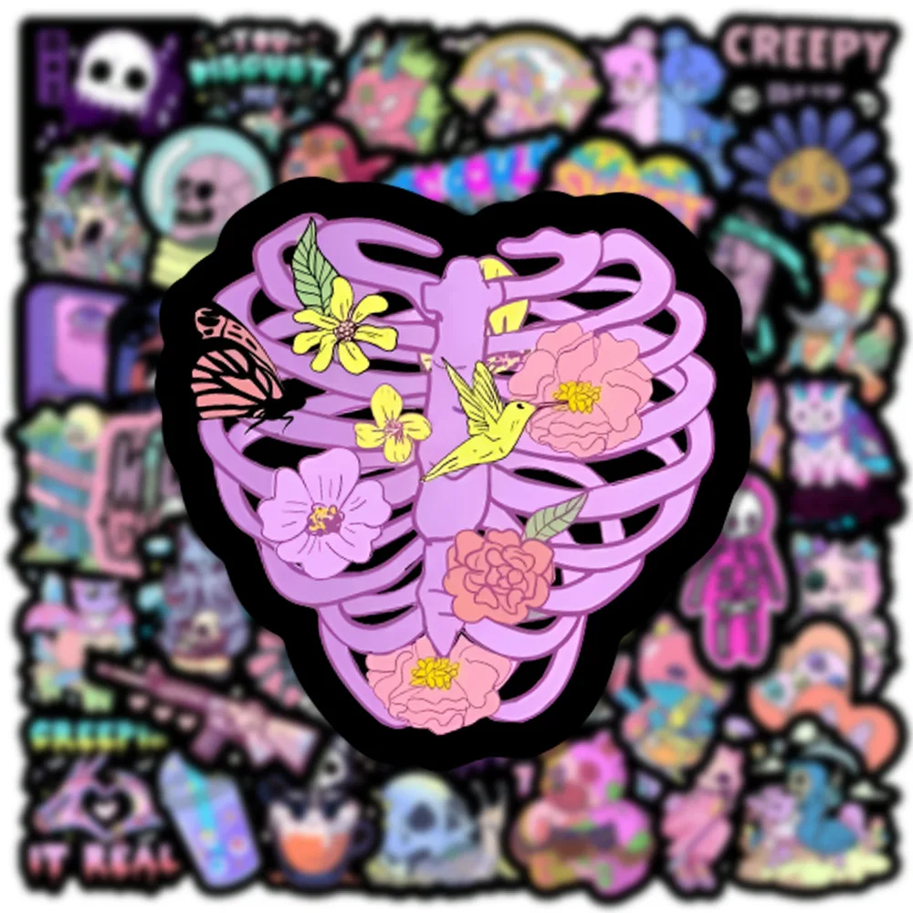 Pegatinas-g-ticas-de-terror-para-Halloween-calcoman-as-impermeables-para-monopat-n-port-til ...