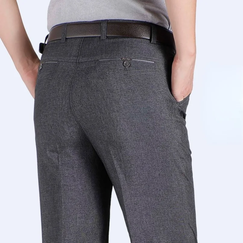 Formal-Pants-Men-s-Summer-Thin-Autumn-Thick-Black-Blue-Grey-Stretch ...