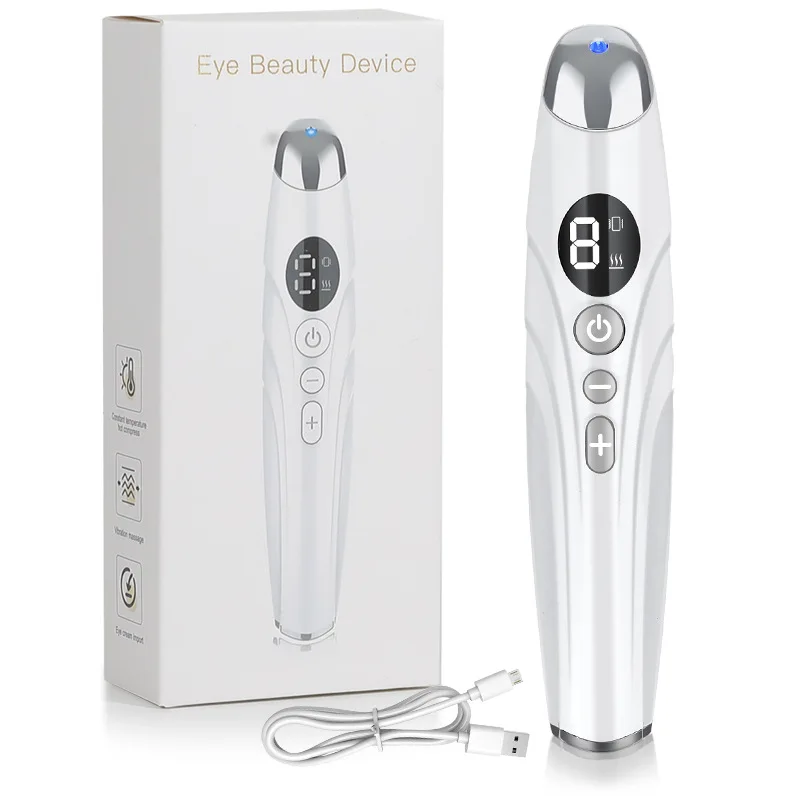 RGB Light Therapy Eye Massager Pen with Ionic Heating&Vibration ...