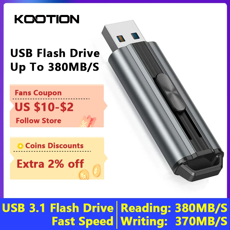KOOTION-U210-Flash-Drive-USB-3-1-Pendrive-256GB-128GB-64GB-High-Speed ...