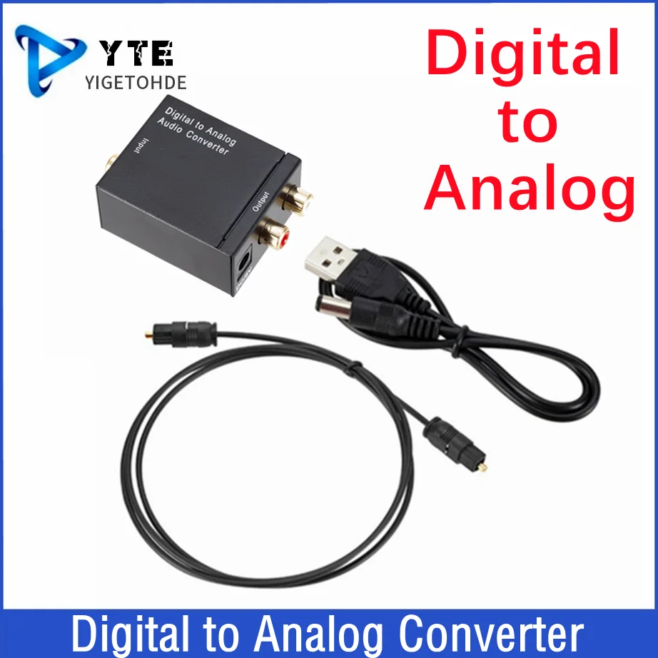 DAC-Digital-to-Analog-Audio-Converter-Optical-Fiber-Coaxial-Signal-to ...