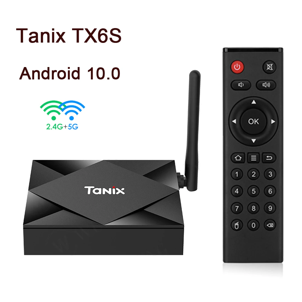 Tanix-Dispositivo de TV inteligente TX6S, decodificador con Android 10 ...