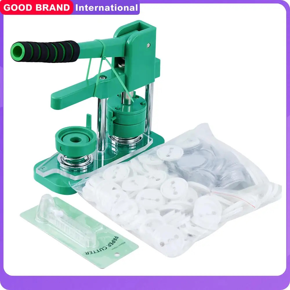 DIY-Pins-Punch-Press-Machine-Kit-With-100pcs-Button-Parts-Rotate-Button ...