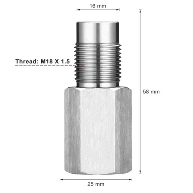 Auto Part Oxygen O2 Sensor Straight O2 Sensor Spacer Adapt Check Engine ...
