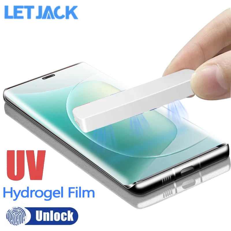 UV Light Full Curved Hydrogel Film for Honor 300 Ultra 200 100 90 Pro ...