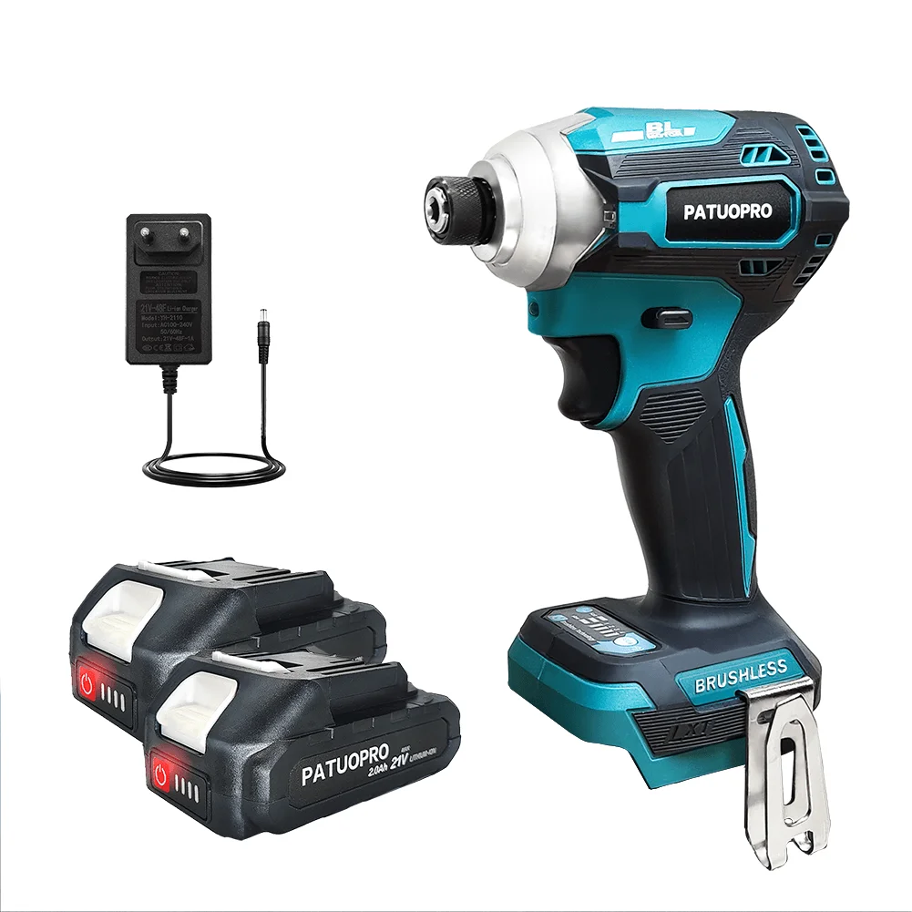 220N-M-Cordless-Electric-Screwdriver-Brushless-Electric-Impact-Driver-Wrench-Rechargable-Drill ...