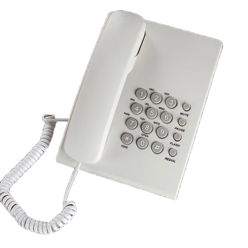 Desktop-Fixed-Telephone-Elegant-Corded-Landline-Phone-for-Hotels-Homes ...