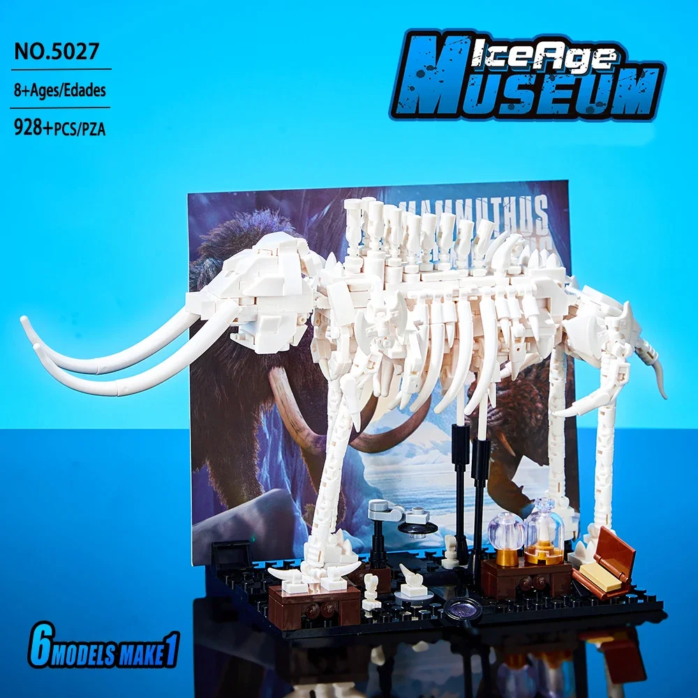 8-In-1-Ice-Age-Museum-Elephant-Building-Block-Creative-Expert-Wooly ...