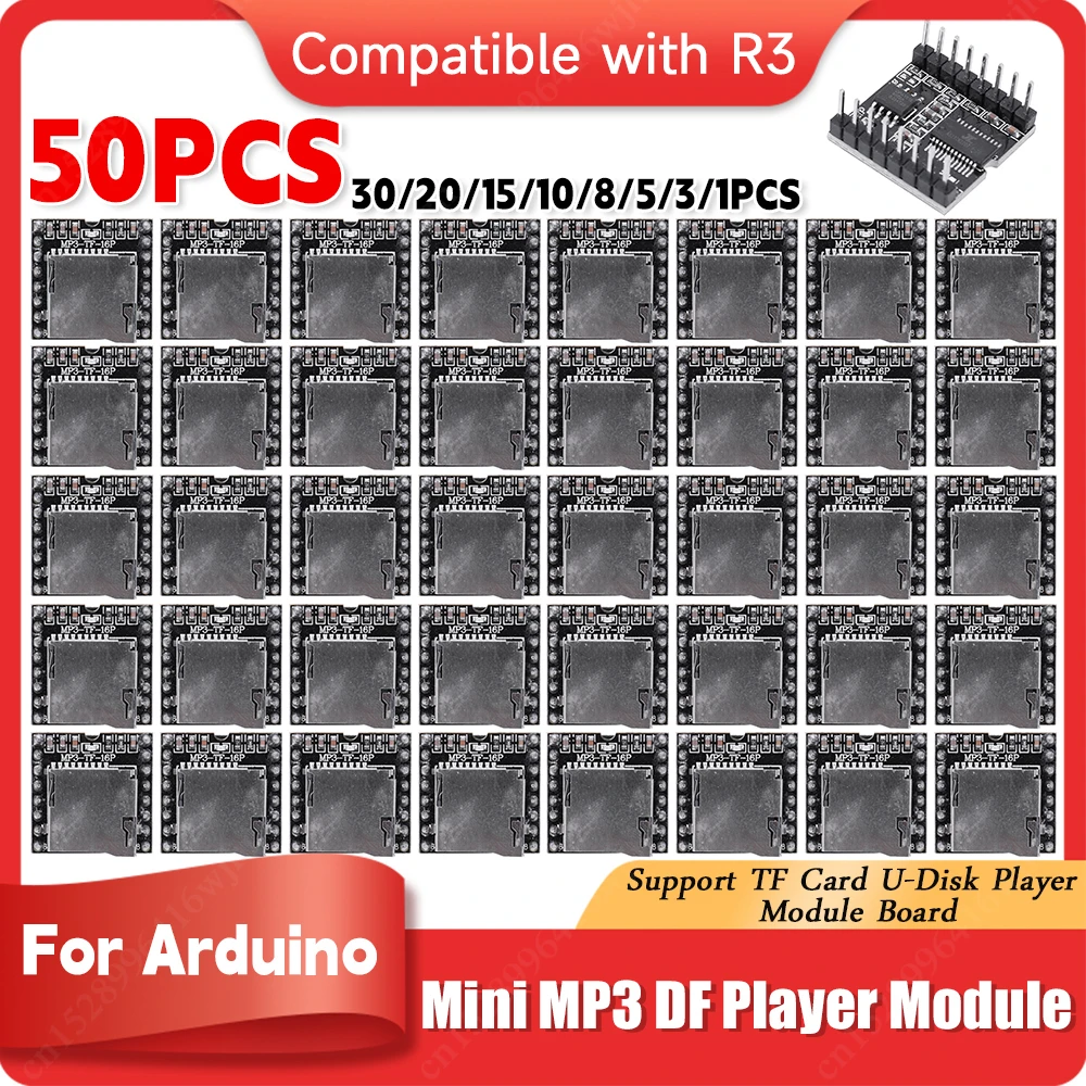 1-50PCS-Mini-MP3-DF-Player-Module-Support-TF-Card-U-Disk-MP3-Voice ...