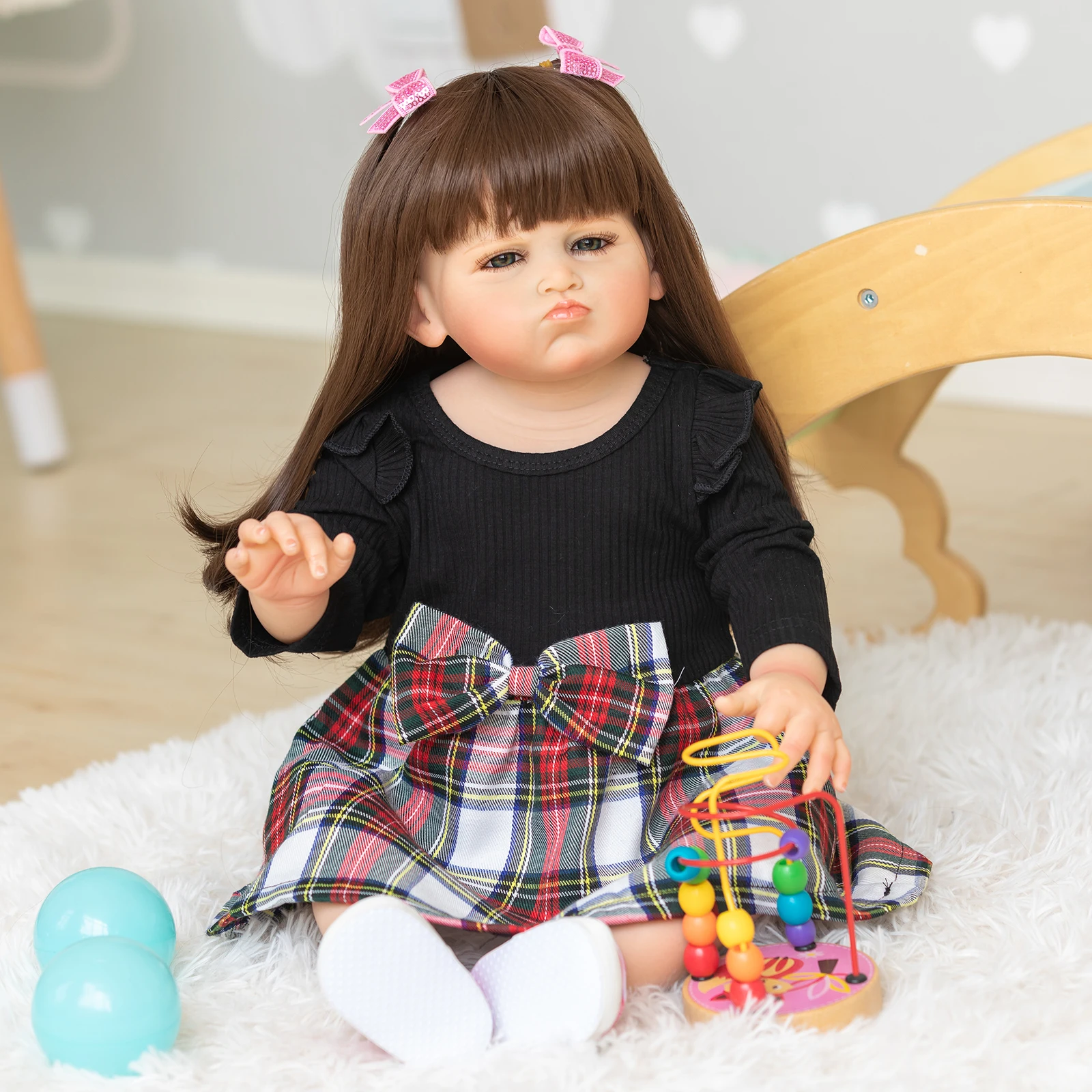 NPK-28inch-Huge-Toddler-Size-Already-Painted-Finished-Reborn-Doll-Grace ...