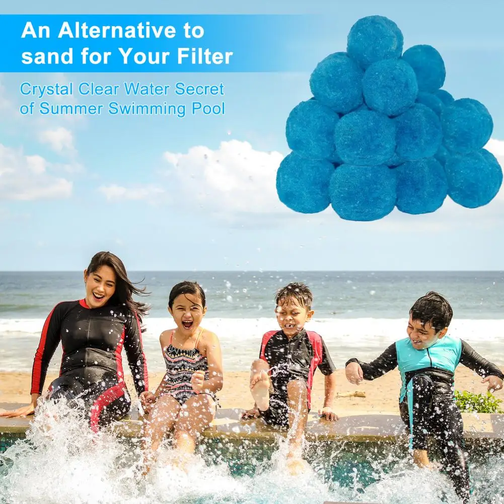 1-Bag-Pool-Filter-Ball-Water-Saving-Effective-Keep-Clean-Blue-Swimming ...