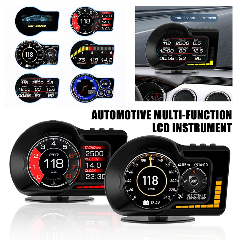 2022-New-F15-Car-HUD-Heads-Up-Display-OBD2-Digital-GPS-Speedometer ...