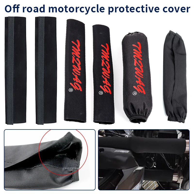 Front-Fork-Protector-Shock-Guard-Rear-Shock-Wrap-Cover-For-Motorcycle ...