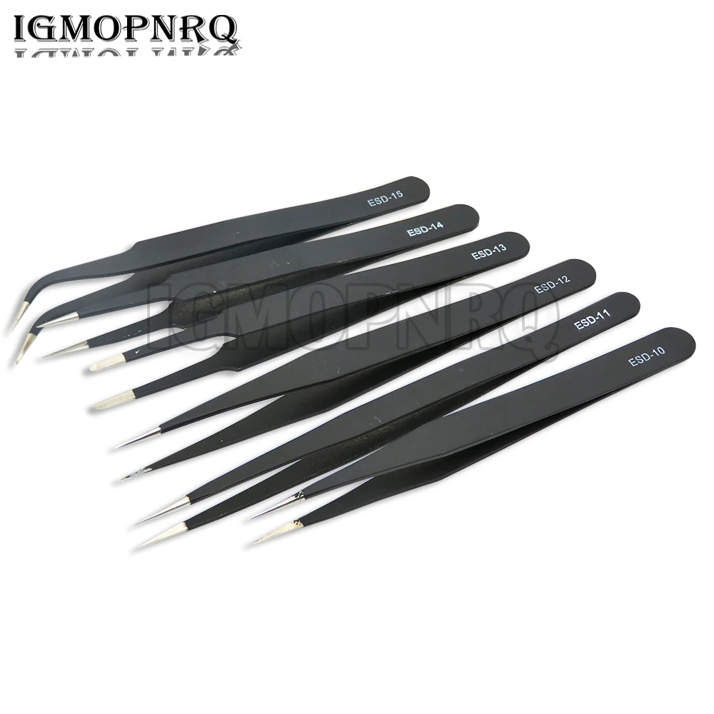Stainless-Steel-Tweezer-Set-Anti-Static-ESD-10-ESD-11-ESD-12-ESD-13-ESD ...