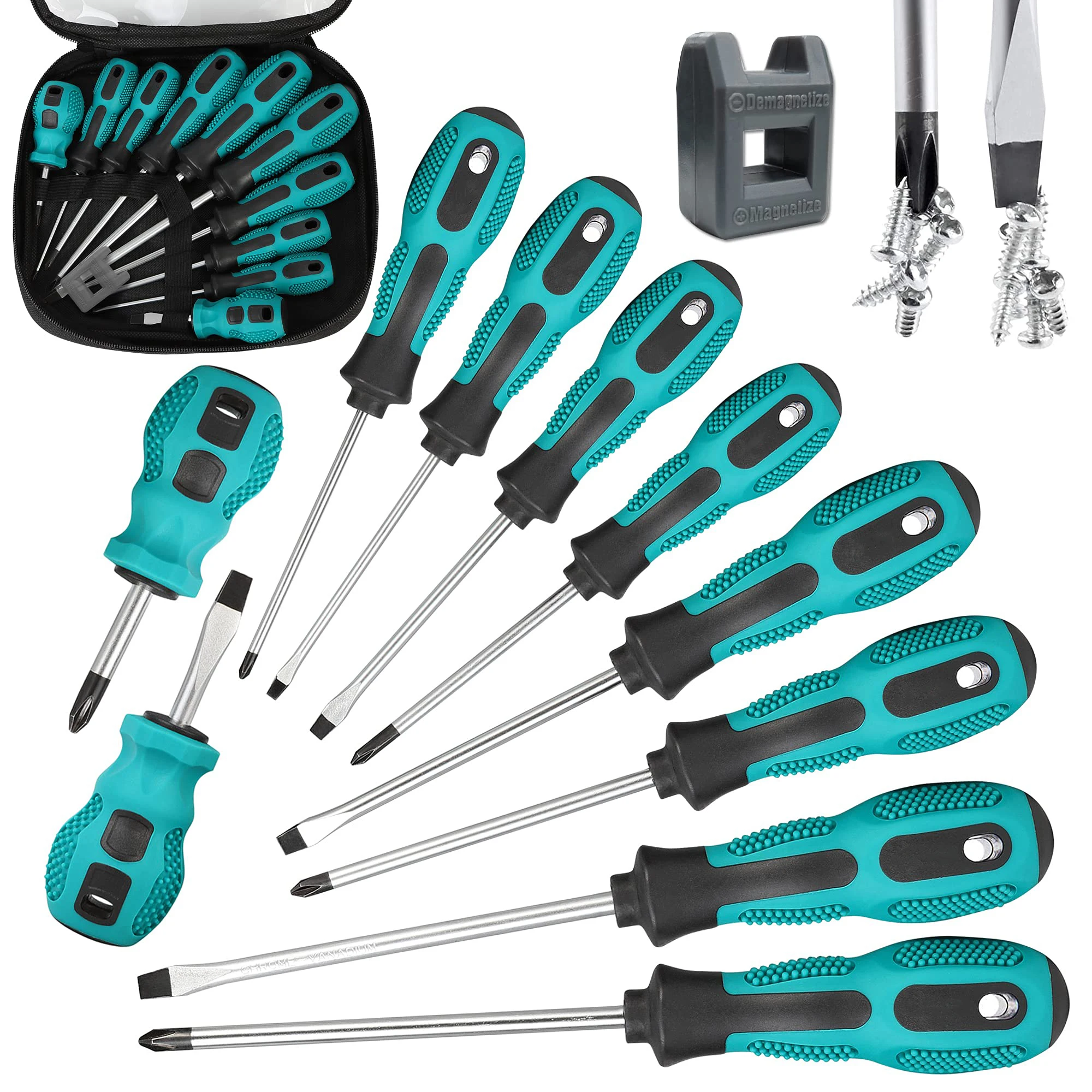 10Pcs Precision Screwdriver Set Hand Multi-tool Kit SL and PH Magnetic ...