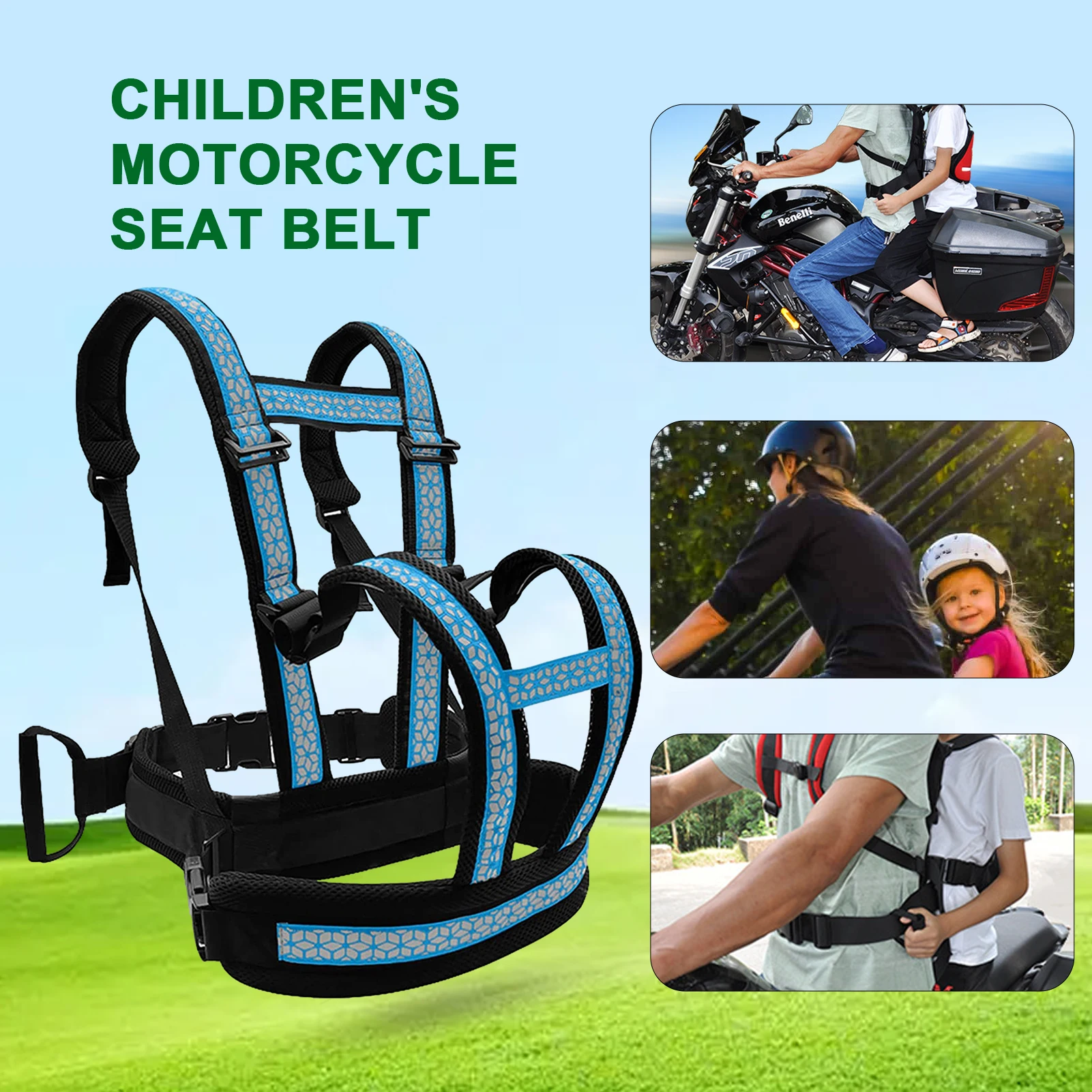 Assento infantil Baby Carrier Belt Carro elétrico Motorcycle Safety ...