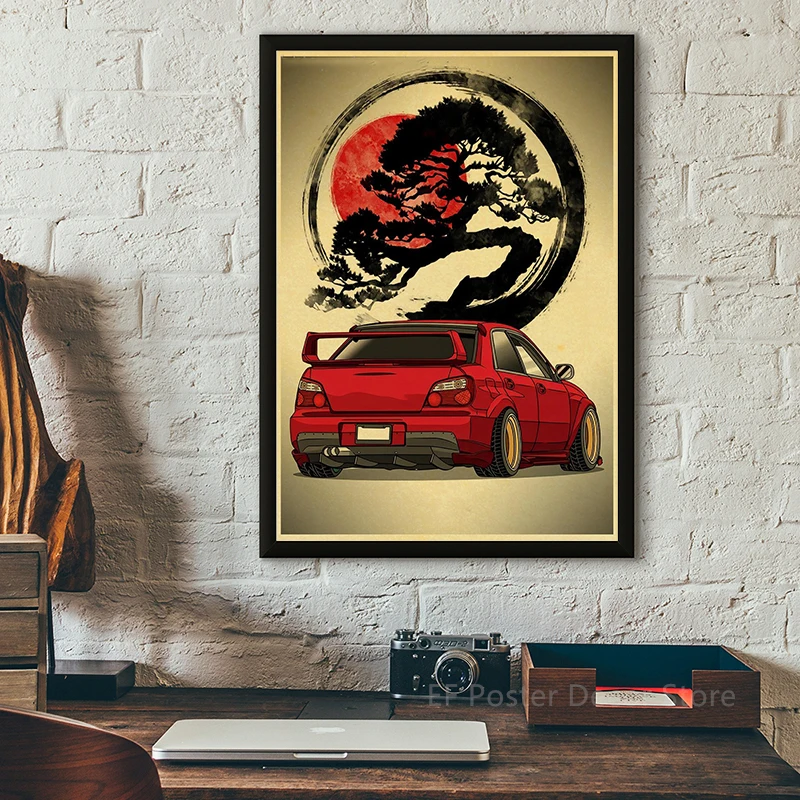 JDM Samurai Racing Car Poster – Redefining Home Decor