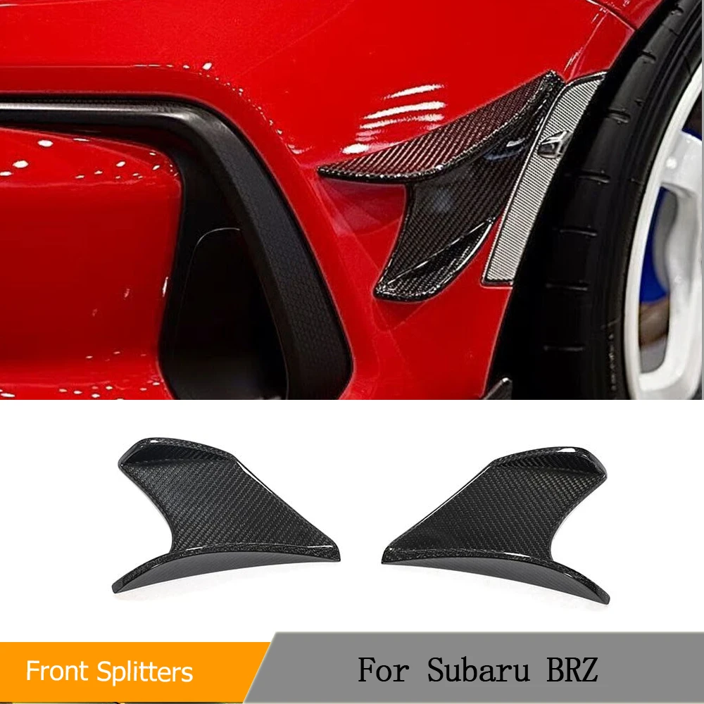 Front Bumper Splitters Canards Fins For Subaru Brz 2022 2023 Car Front ...
