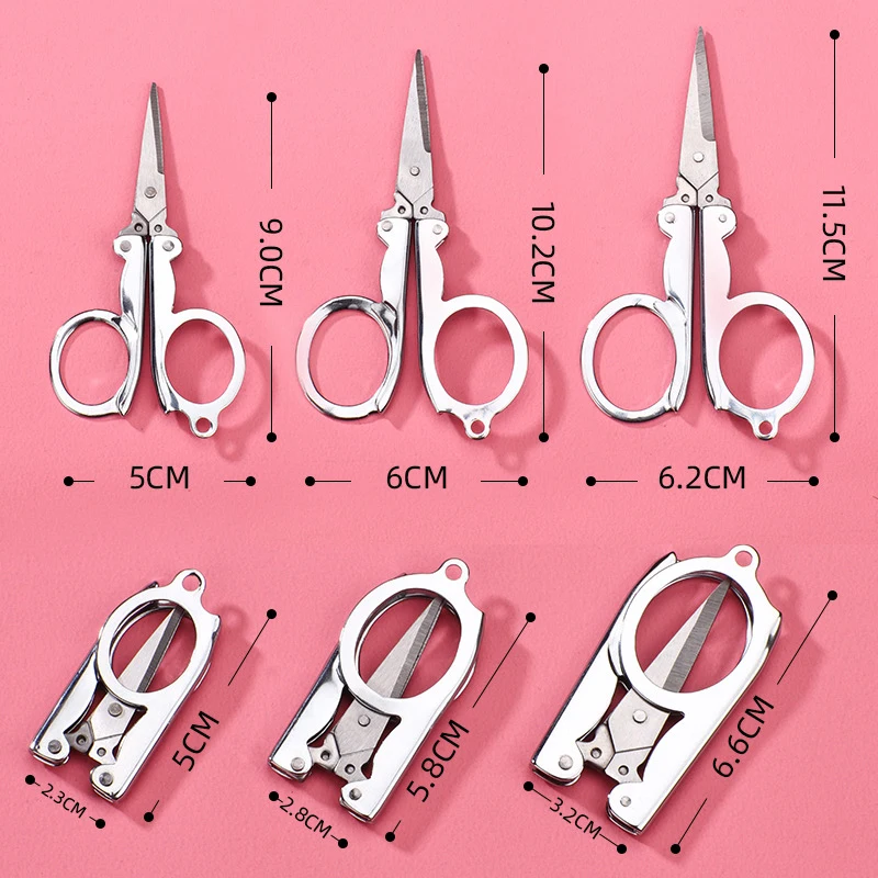 folding-stainless-steel-scissors-Mini-portable-Hangable-tailor-sewing ...