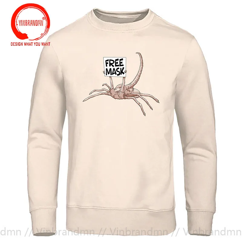 Alien-Free-Mask-Printed-Sweatshirts-Hoodies-Horror-Scorpion-Sweatshirt ...