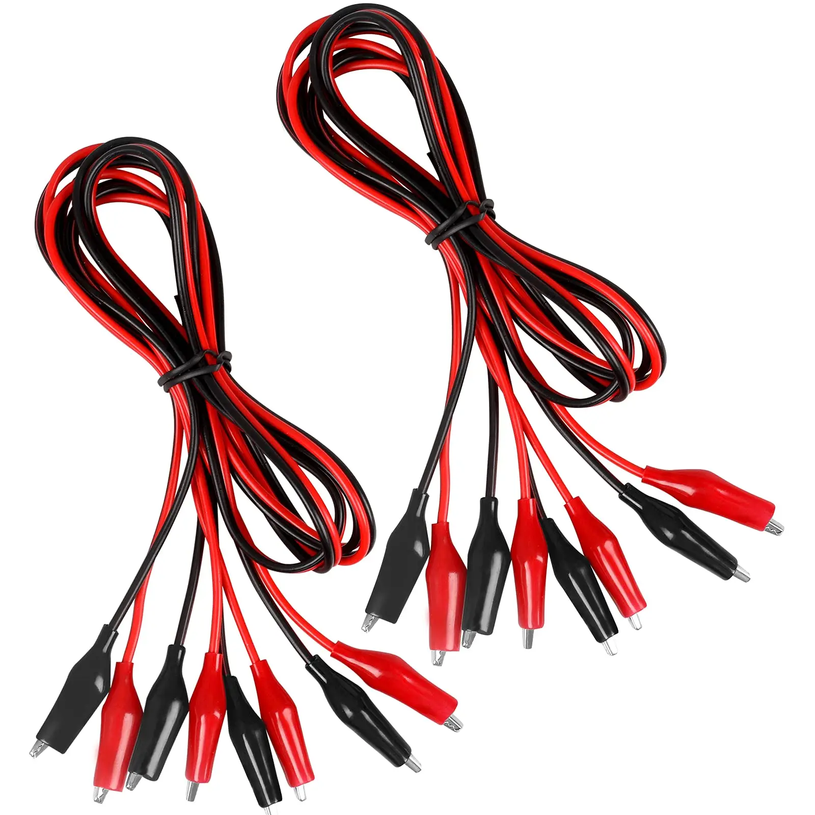 4Groups 1M Alligator Clips Electrical,Insulated Test Leads with ...