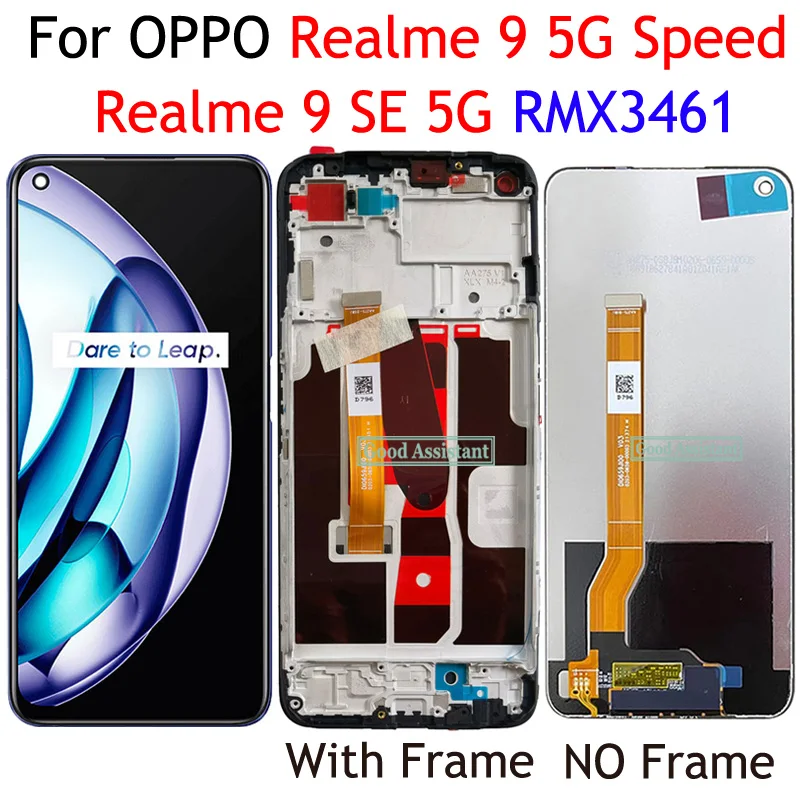 Black-6-6Inch-For-OPPO-Realme-9-5G-Speed-RMX3461-LCD-Display-Touch ...