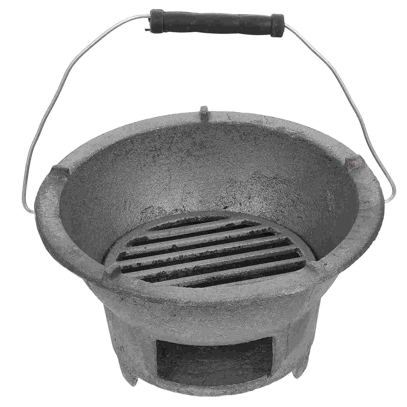 Grill-Stove-Barbecue-Japanese-Hibachi-Iron-Fire-Small-Charcoal-Cast-Bbq ...