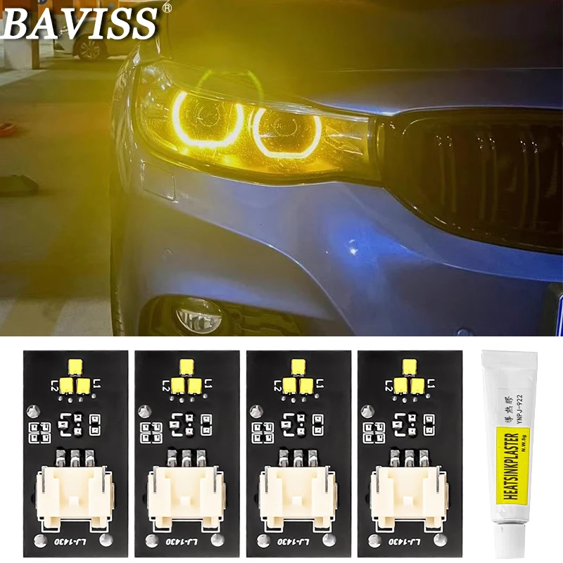 For-BMW-3-Series-F30-F31-F34-2012-2016-CSL-Yellow-DRL-Modules-Board-Set ...