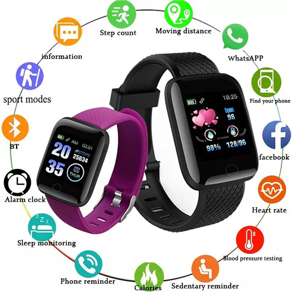 116plus-Smartwatches-BT-Digital-Watch-Sports-Pedometer-Wireless-Bluetooth-Headsets-Sleep-Monitor ...