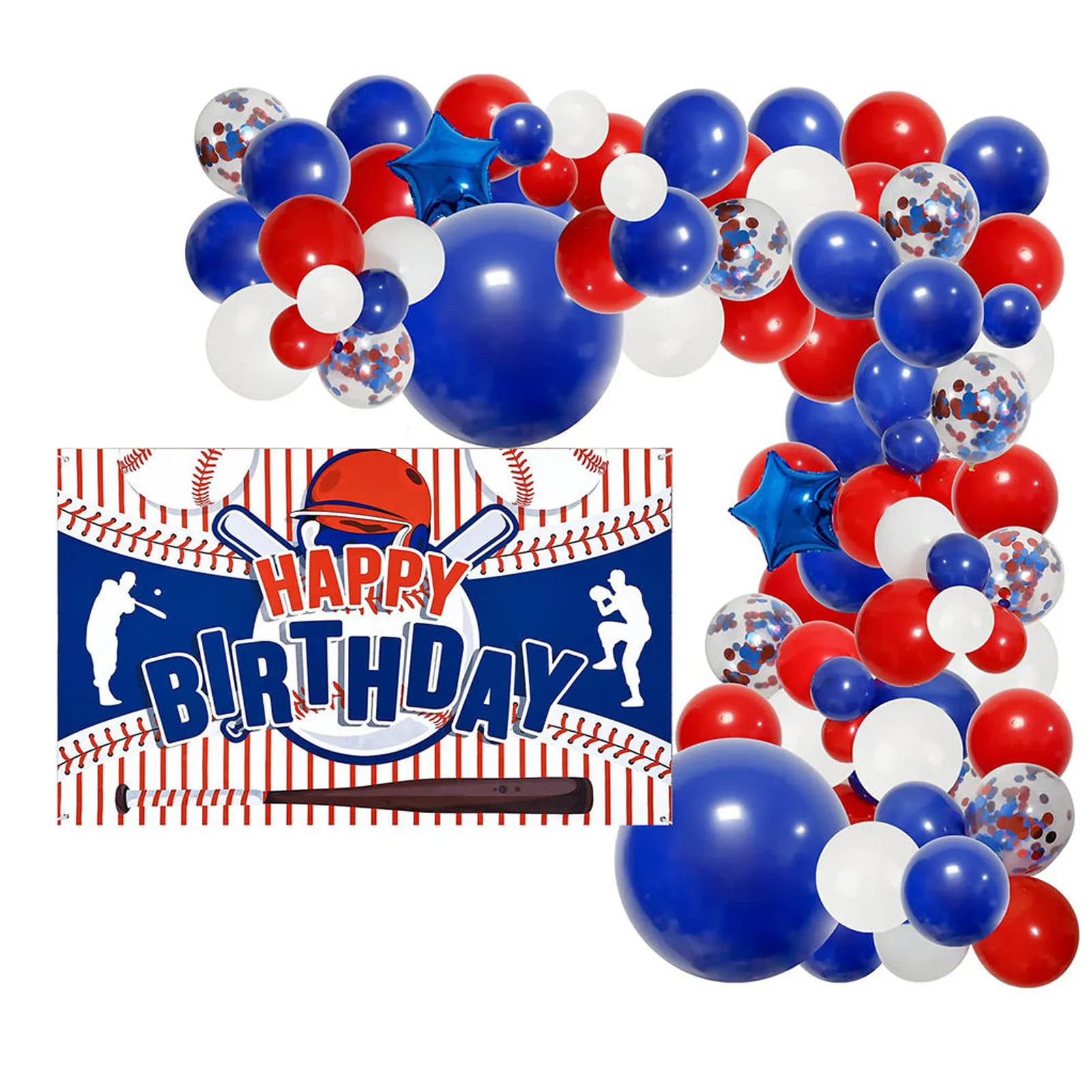 Baseball-Party-Decorations-BalloonsBalloons-Arch-Backdrop-For-Sports ...