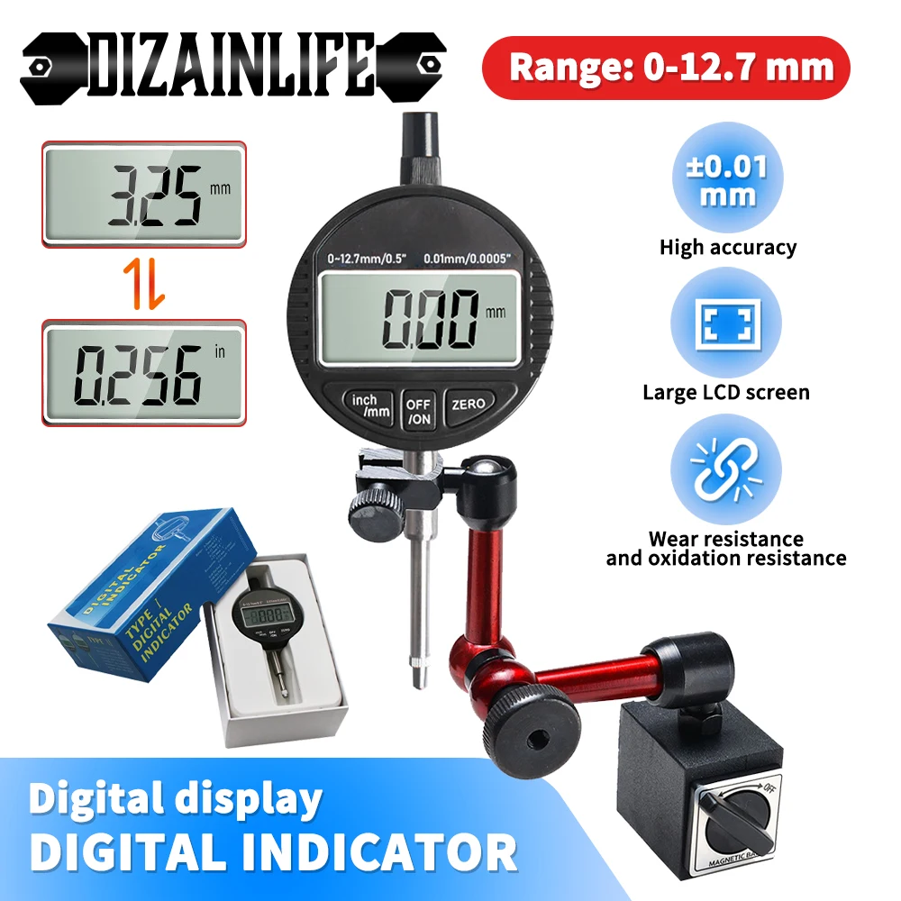 Digital-Dial-Indicator-0-12-7mm-0-5-0-01mm-with-Mini-Magnetic-Base ...