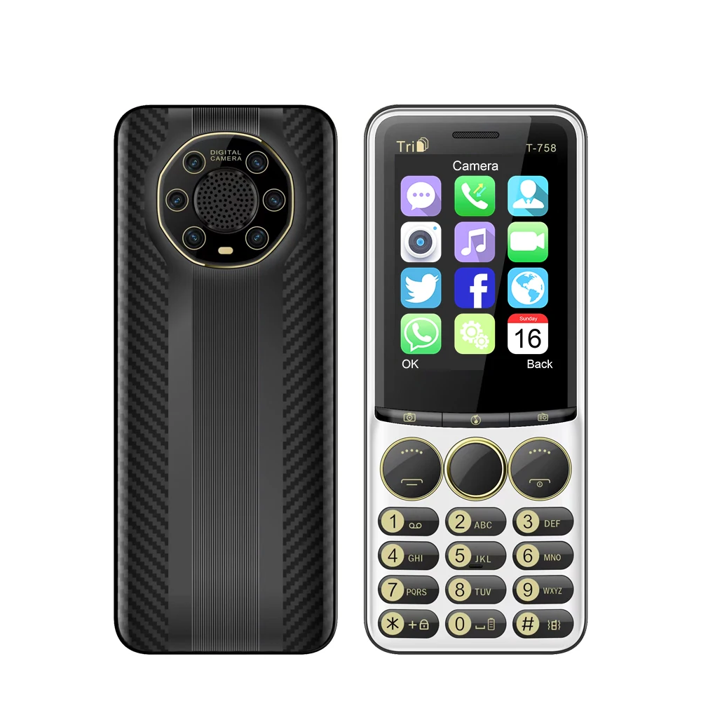 SERVO 3 SIM Card Ultra Thin Mobile Phone Speed Dial Auto Call Recorder ...