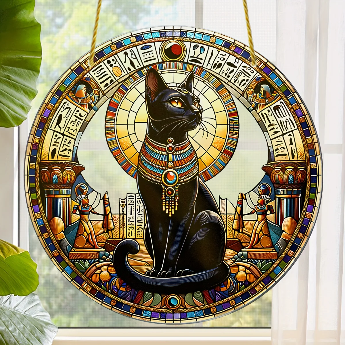 Egyptian-Bastet-Cat-Goddess-Acrylic-Suncatcher-Animal-Theme-Indoor-Wall ...