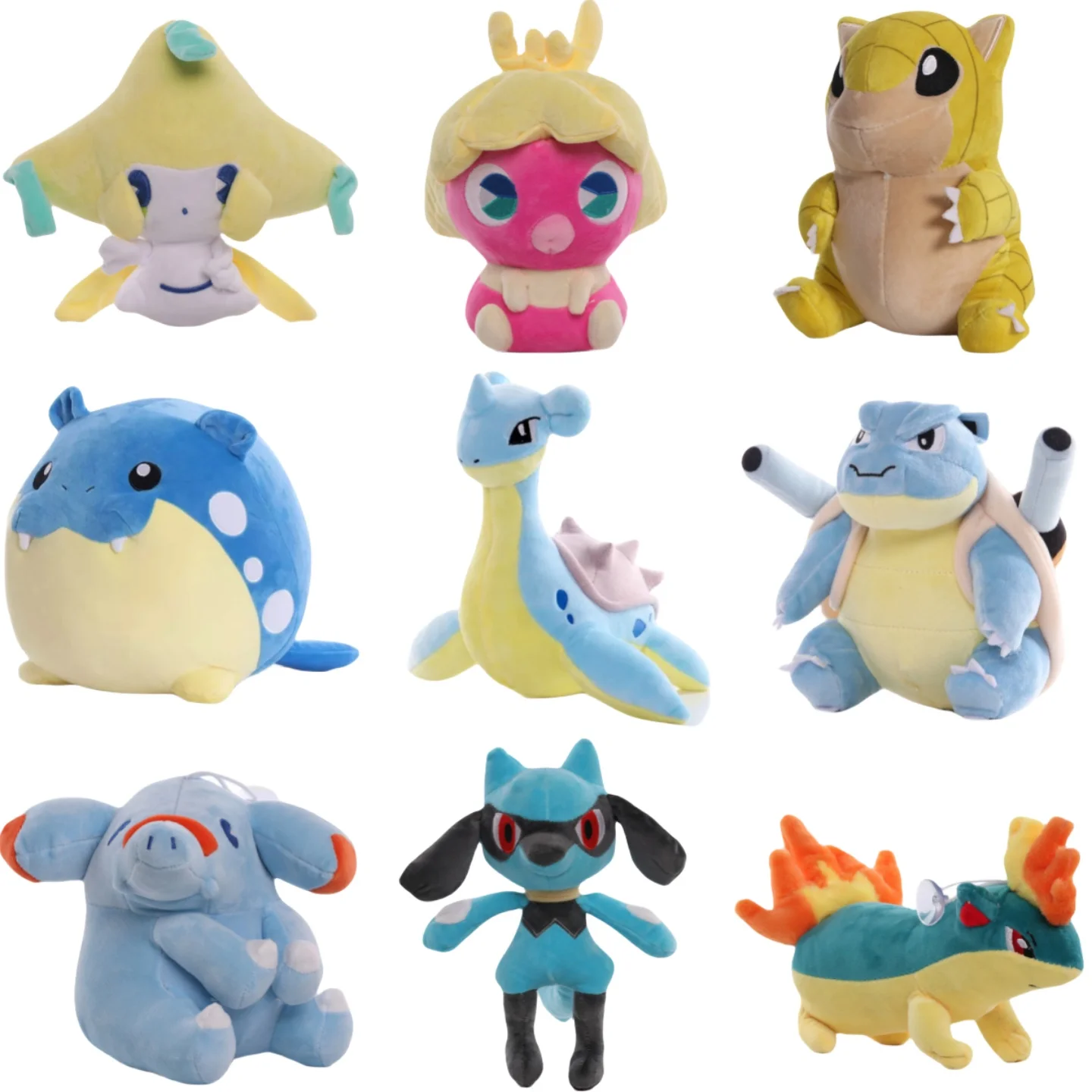 Pokemon-Pikachu-Plush-Blastoise-Lapras-Spheal-Jirachi-Sandshrew-Phanpy ...