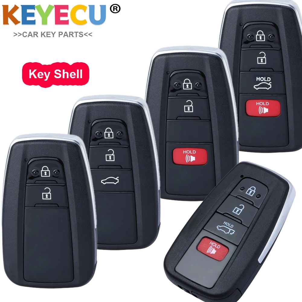 KEYECU-Smart-Remote-Car-Key-Shell-Case-With-2-3-4-Buttons-Fob-for ...
