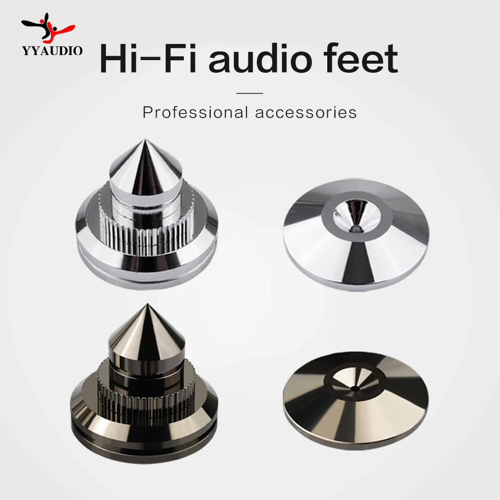 4-PCS-30-27mm-speakers-Stand-Feet-Foot-Pad-Pure-copper-silver ...