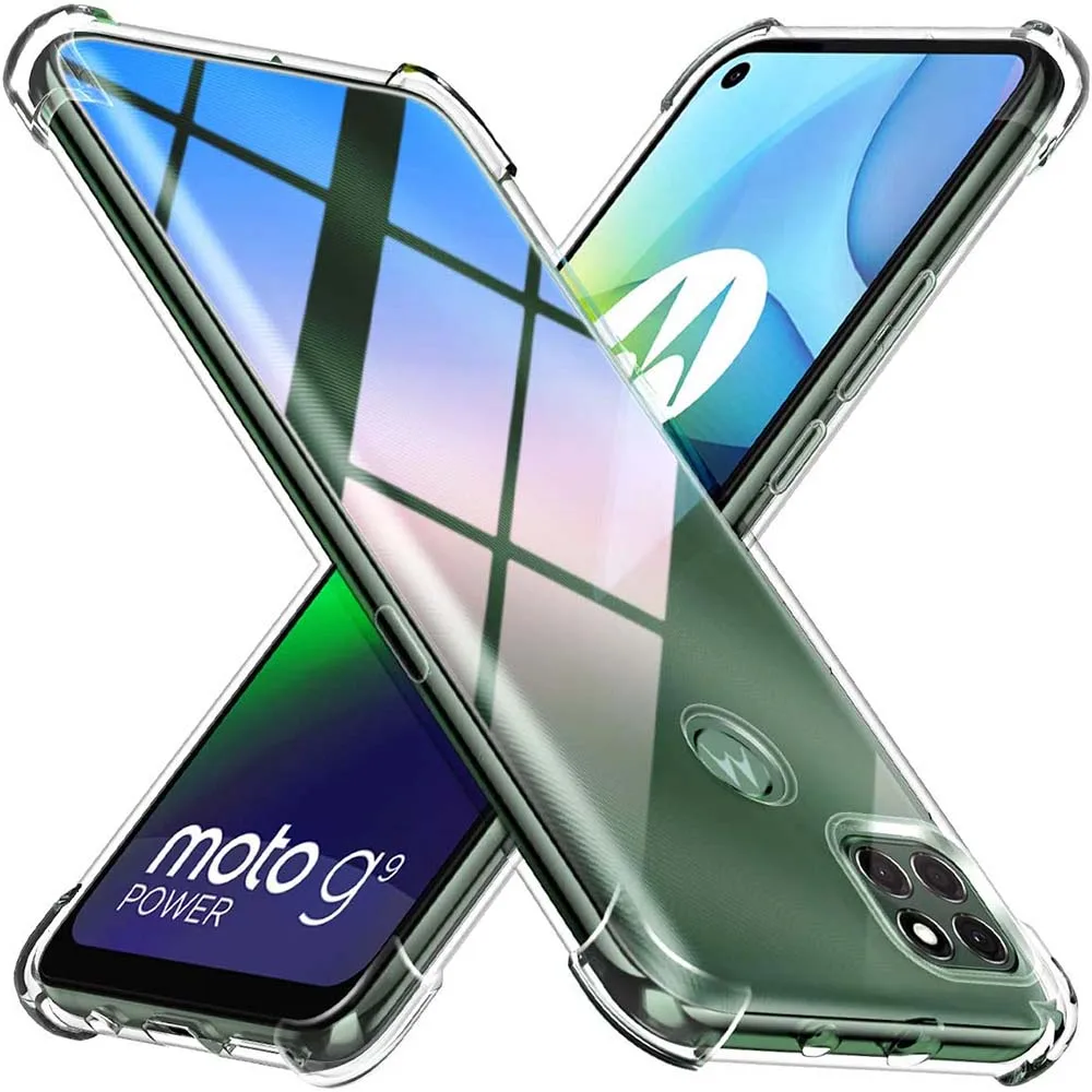 Shockproof-Clear-Silicone-Soft-Back-Case-For-Motorola-Moto-G9-Power-G9 ...