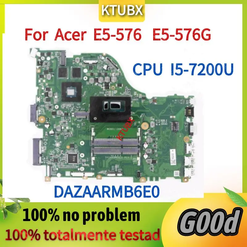 DAZAARMB6E0.For Acer ASPIRE E5-576G E5-576 Laptop Motherboard.With CPU ...