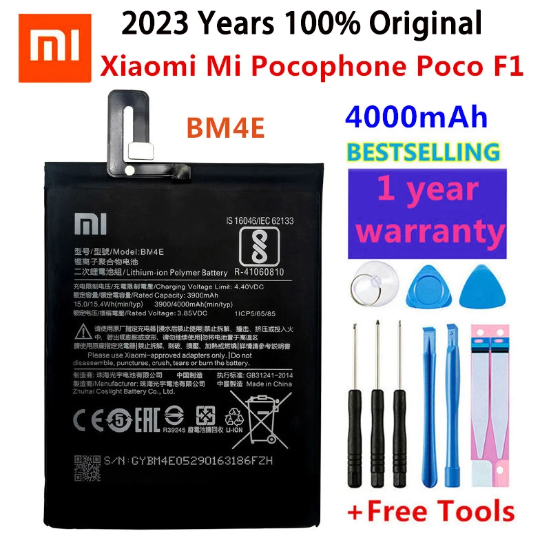 Original Replacement Battery Bm4e For Xiaomi Mi Pocophone F1 Battery ...