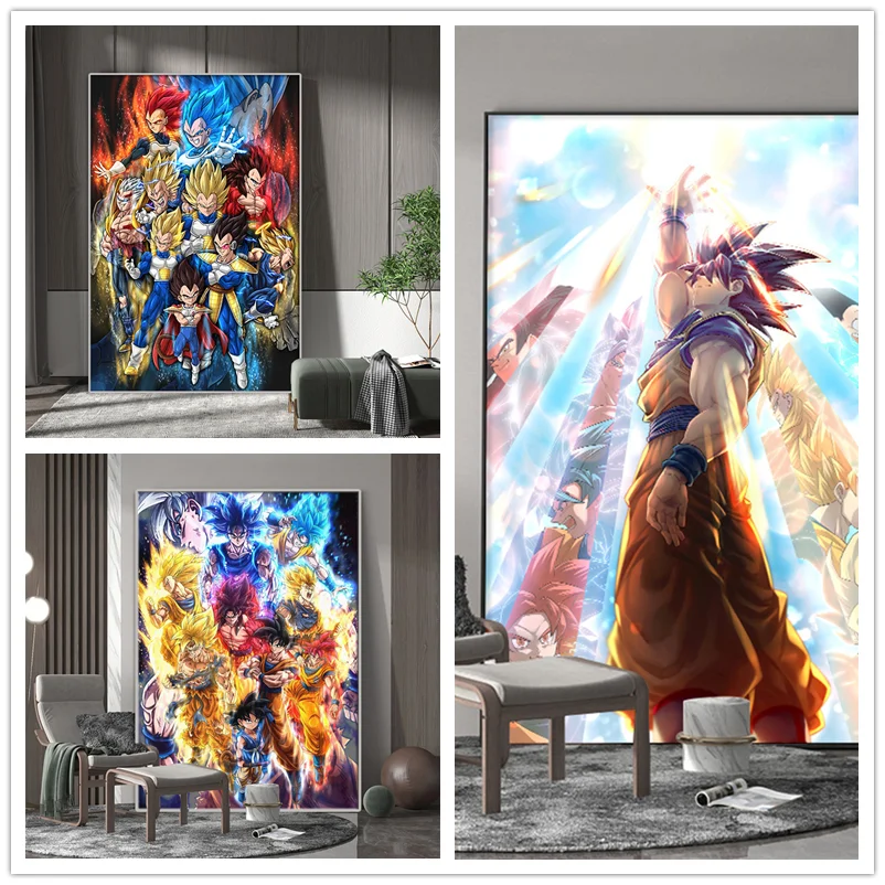 Dragon-Ball-Kakarot-Goku-Vegeta-Canvas-Art-Poster-Big-Collection ...