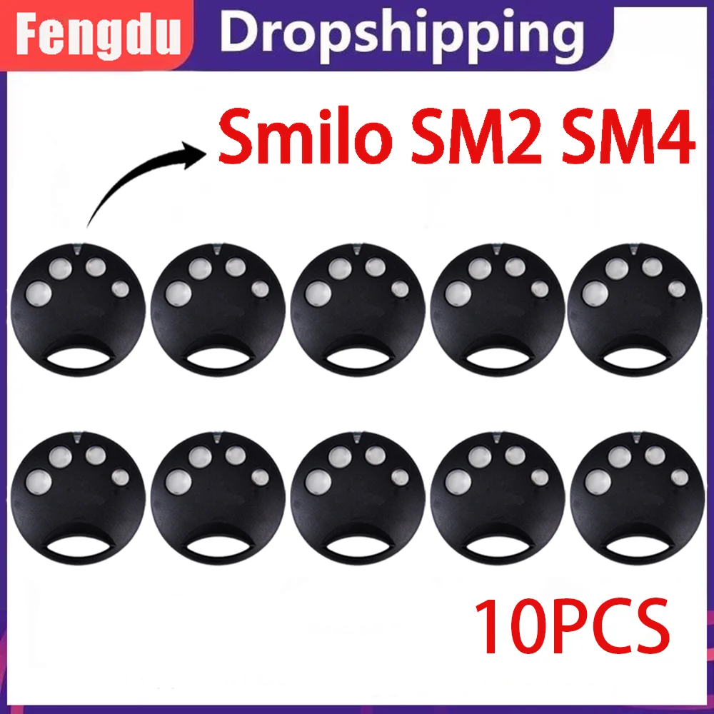 SMILO SM2 SM4 Garage Gate Door Handhled Wireless Transmitter 433.92 Mhz Rolling Code Garage Door ...
