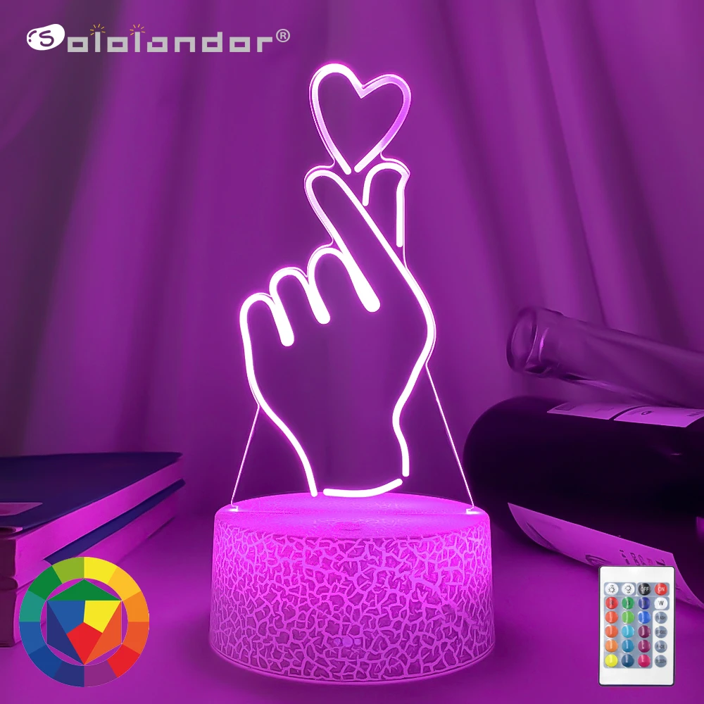 Newest-Kid-Light-Night-3D-LED-Night-Light-Creative-Table-Bedside-Lamp ...