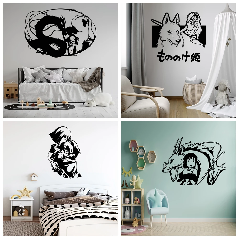Anime characters Wall Stickers Modern Fashion Wall Sticker For Kids ...
