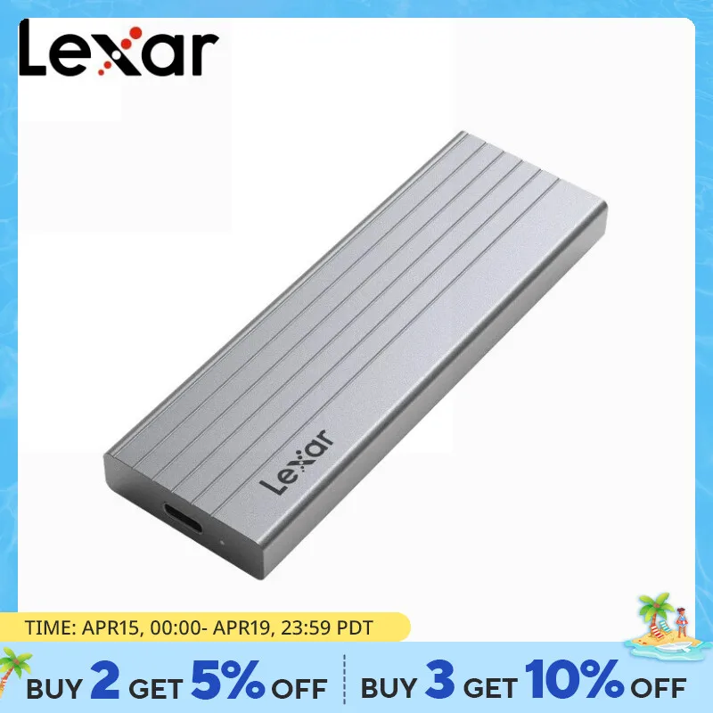 Lexar-E6-M-2-SSD-Enclosure-NVMe-Type-C-All-Aluminium-Mobile-Hard-Drive ...